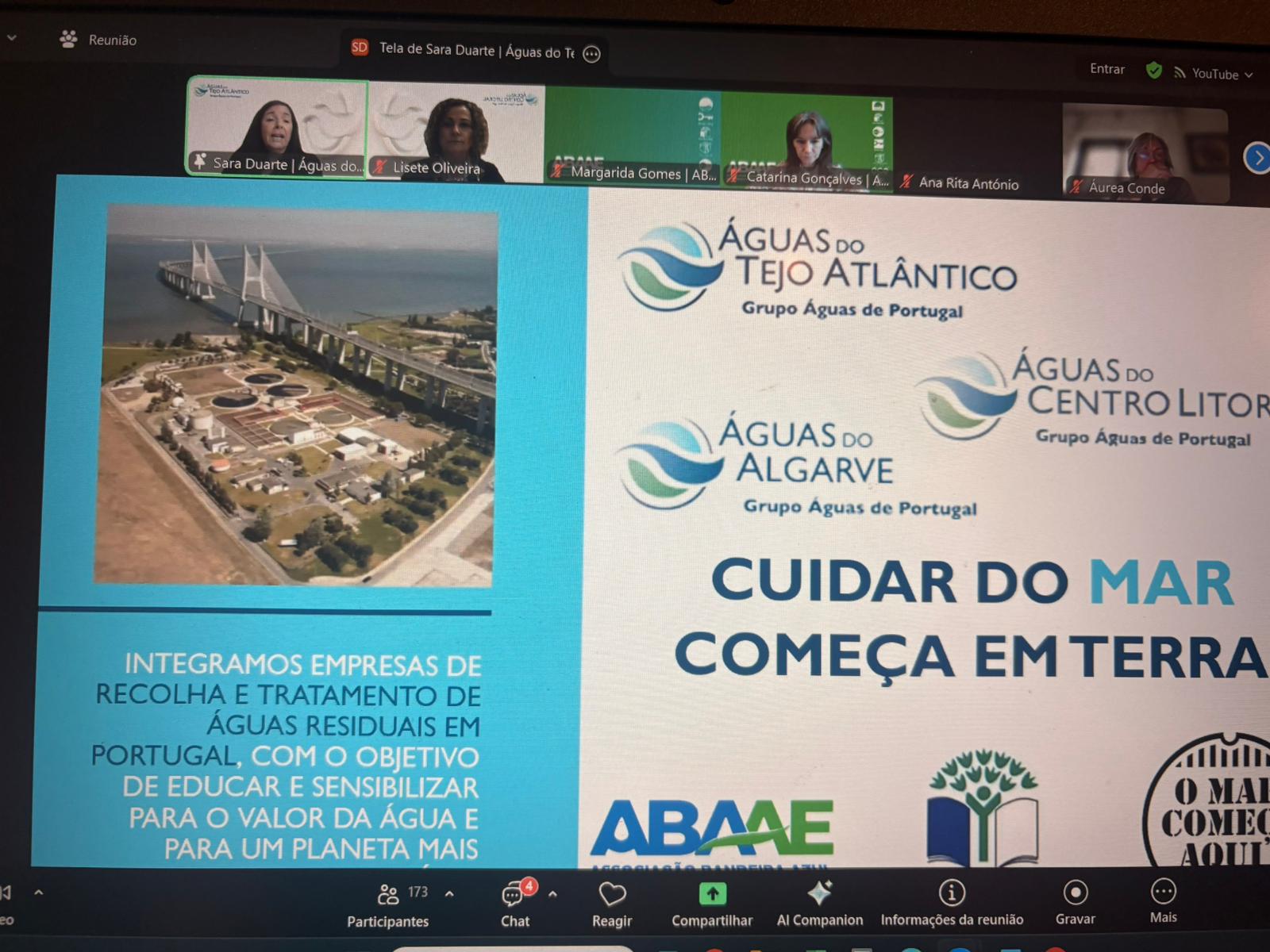 Webinar “Cuidar do Mar começa em Terra” | Águas do Tejo Atlântico